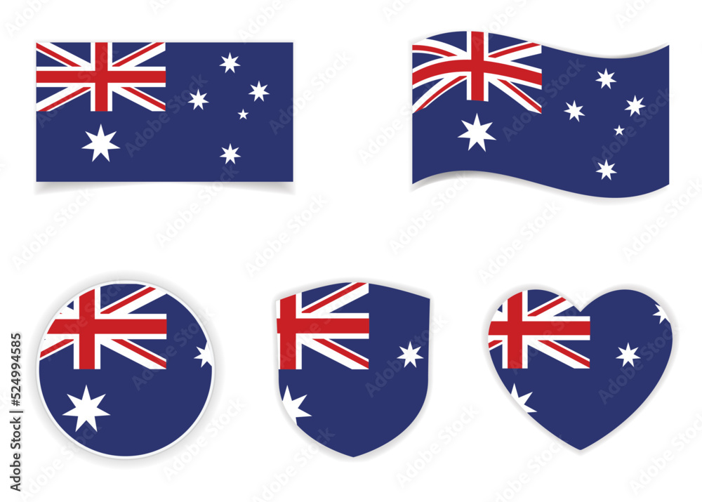 australia national flag Stock Vector | Adobe Stock