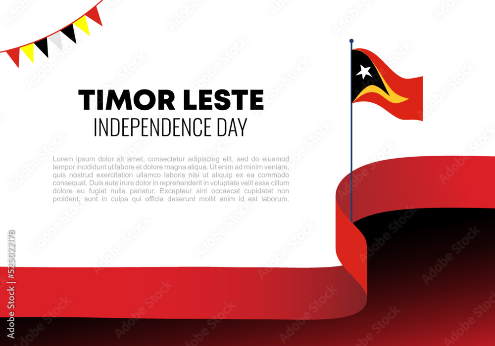 Timor Leste independence day background banner poster for national ...