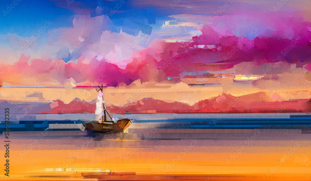 Beach Horizon Painting