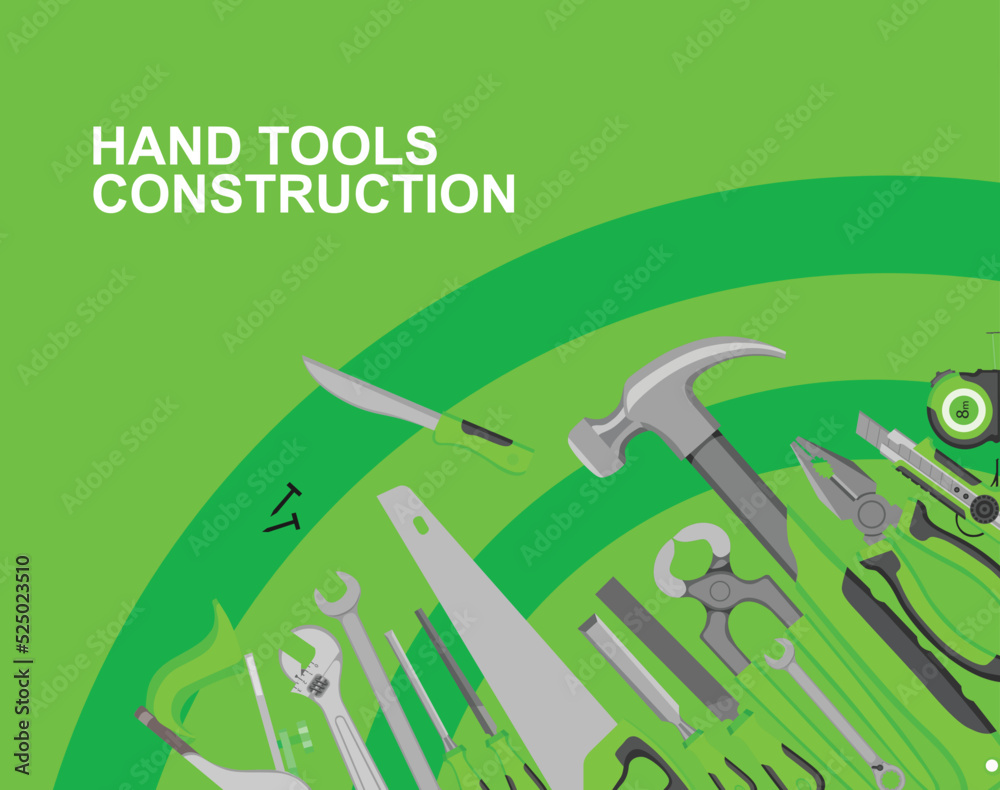 power tools equipment, vector template, tool, toolbox, work tools ...