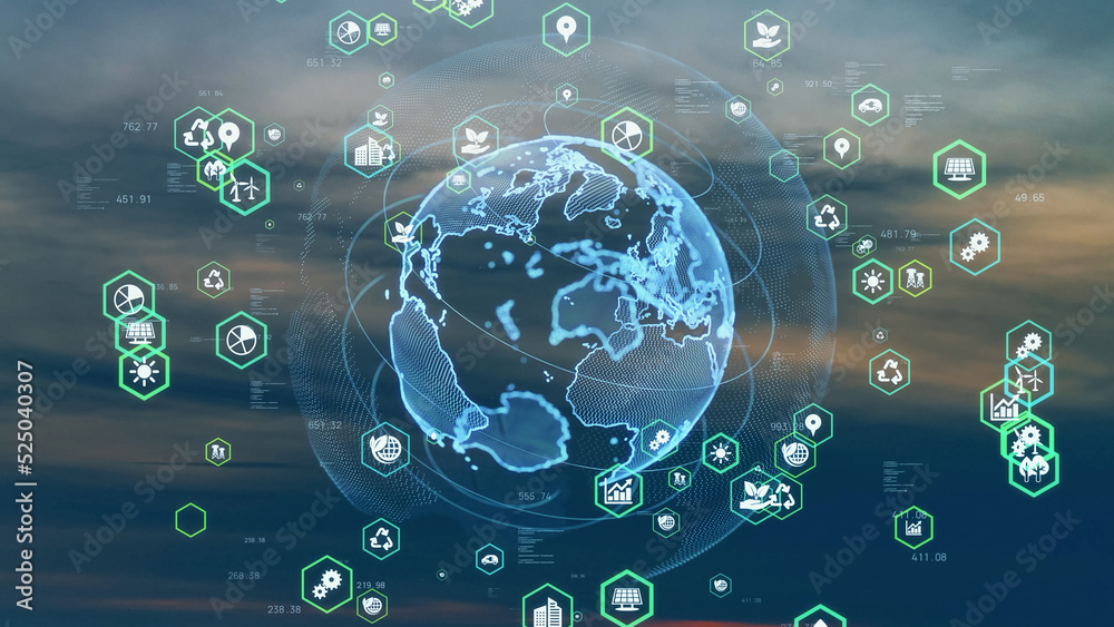 Environmental technology concept. Sustainable development goals. SDGs ...