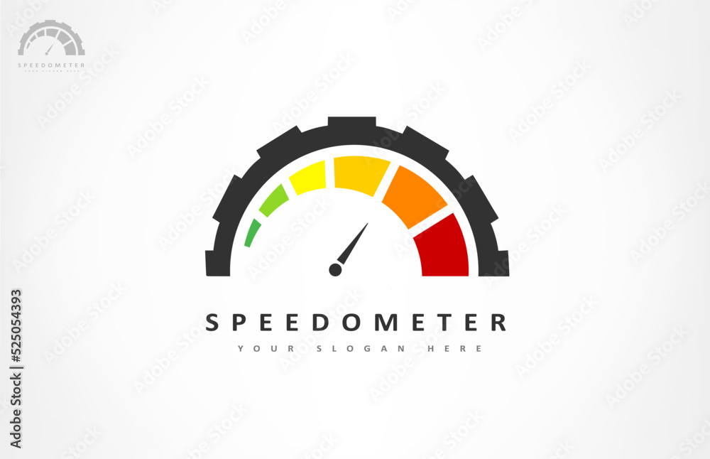 Speedometer logo vector. Design vector illustration. Stock Vector ...