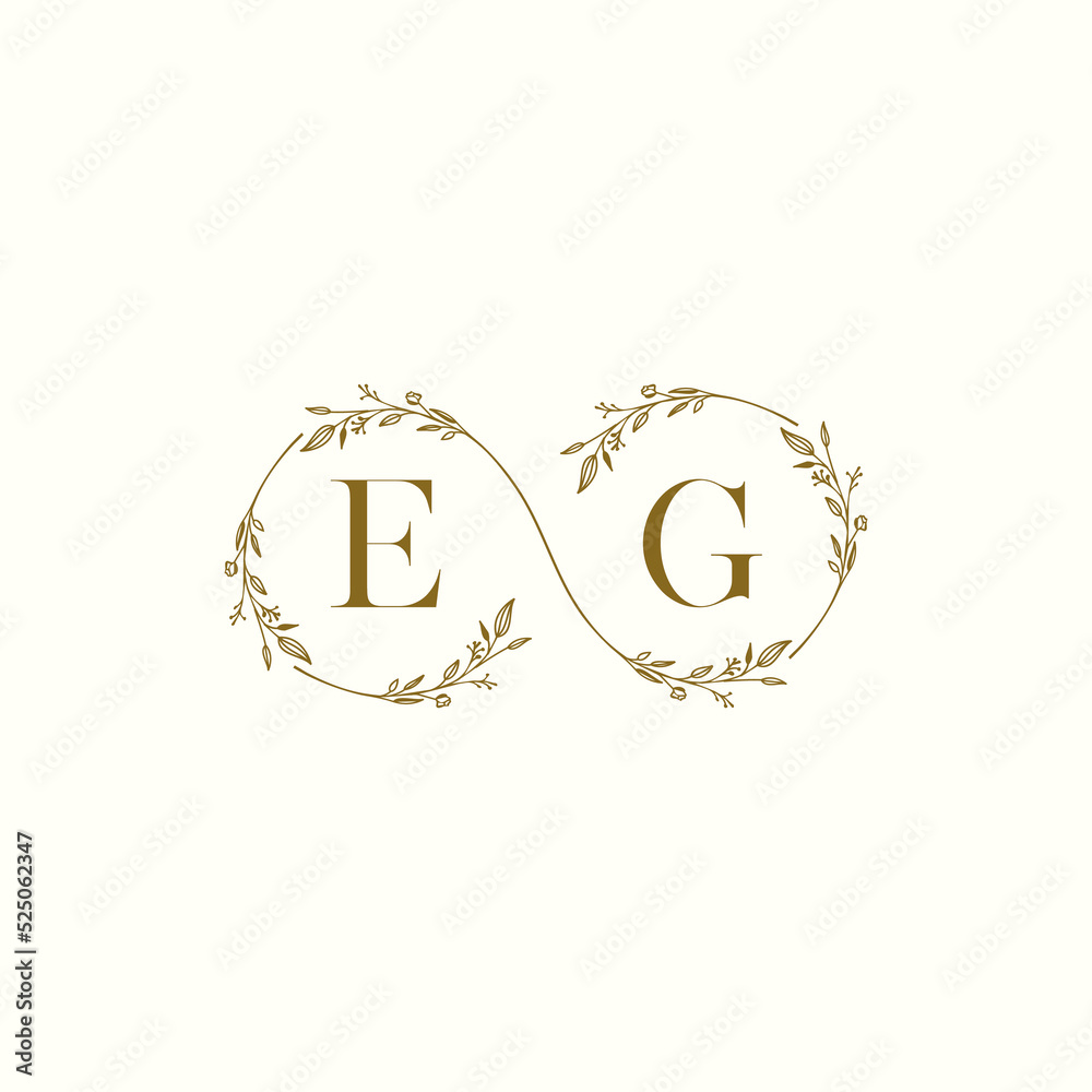 EG infinity wedding logo initial logo design which is good for branding Stock Vector | Adobe Stock