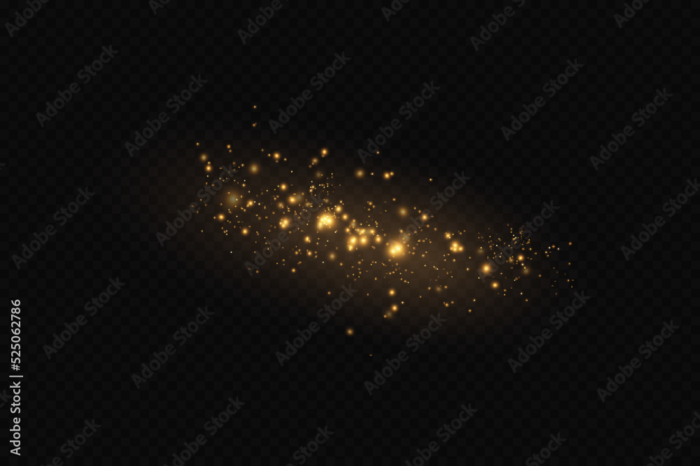 Glittering particles of fairy dust. dust particle sparkling glitter ...