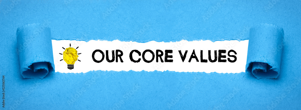 our core values Stock Photo | Adobe Stock