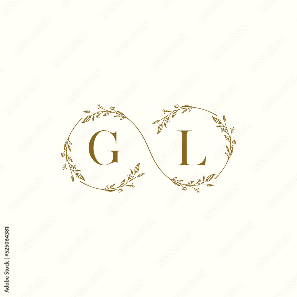 GL infinity wedding logo initial logo design which is good for branding ...