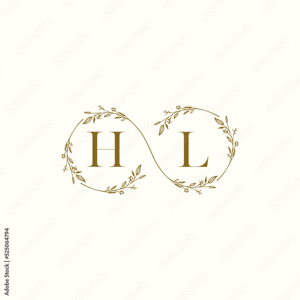 HL infinity wedding logo initial logo design which is good for branding ...