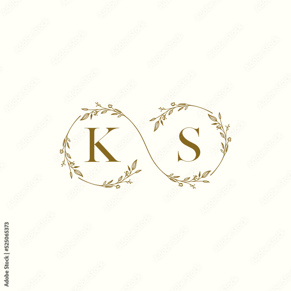 KS infinity wedding logo initial logo design which is good for branding ...