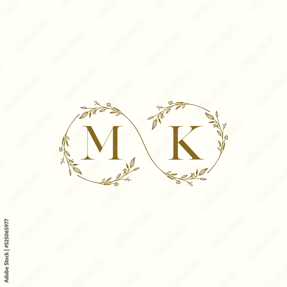 MK infinity wedding logo initial logo design which is good for branding ...