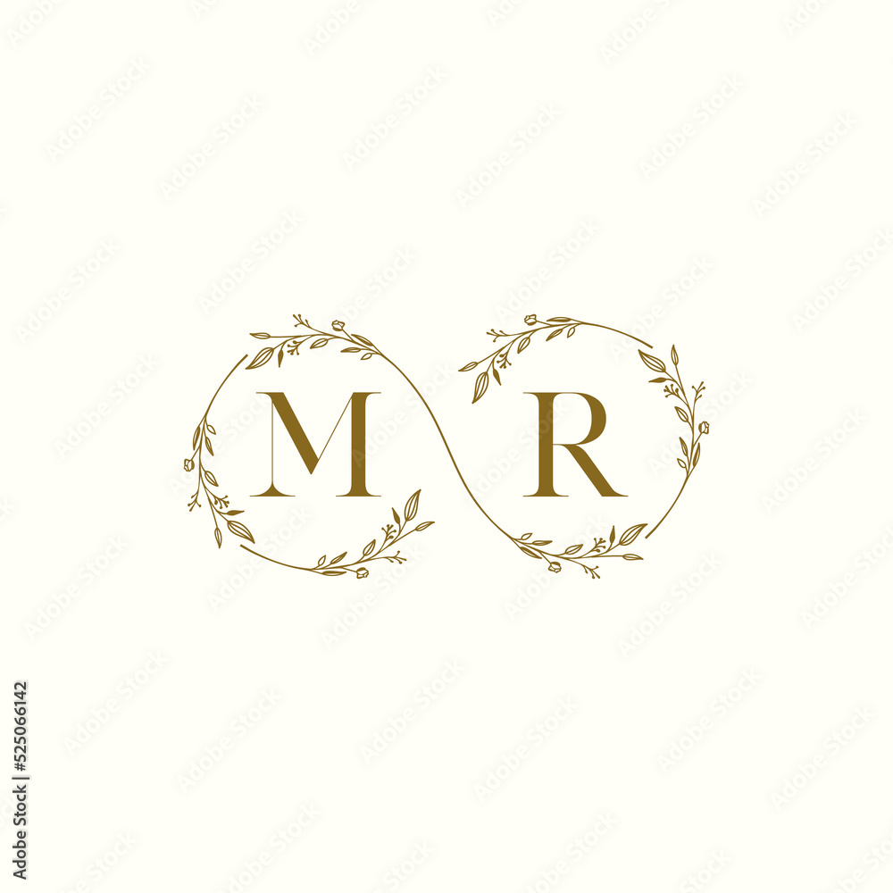 MR infinity wedding logo initial logo design which is good for branding ...