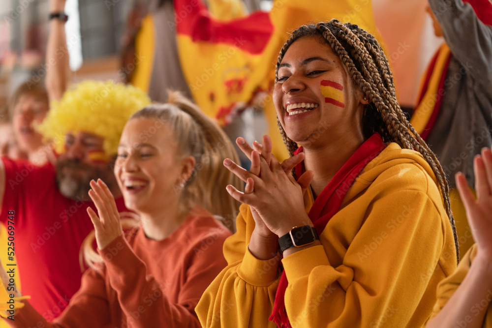 Excited Football Fans