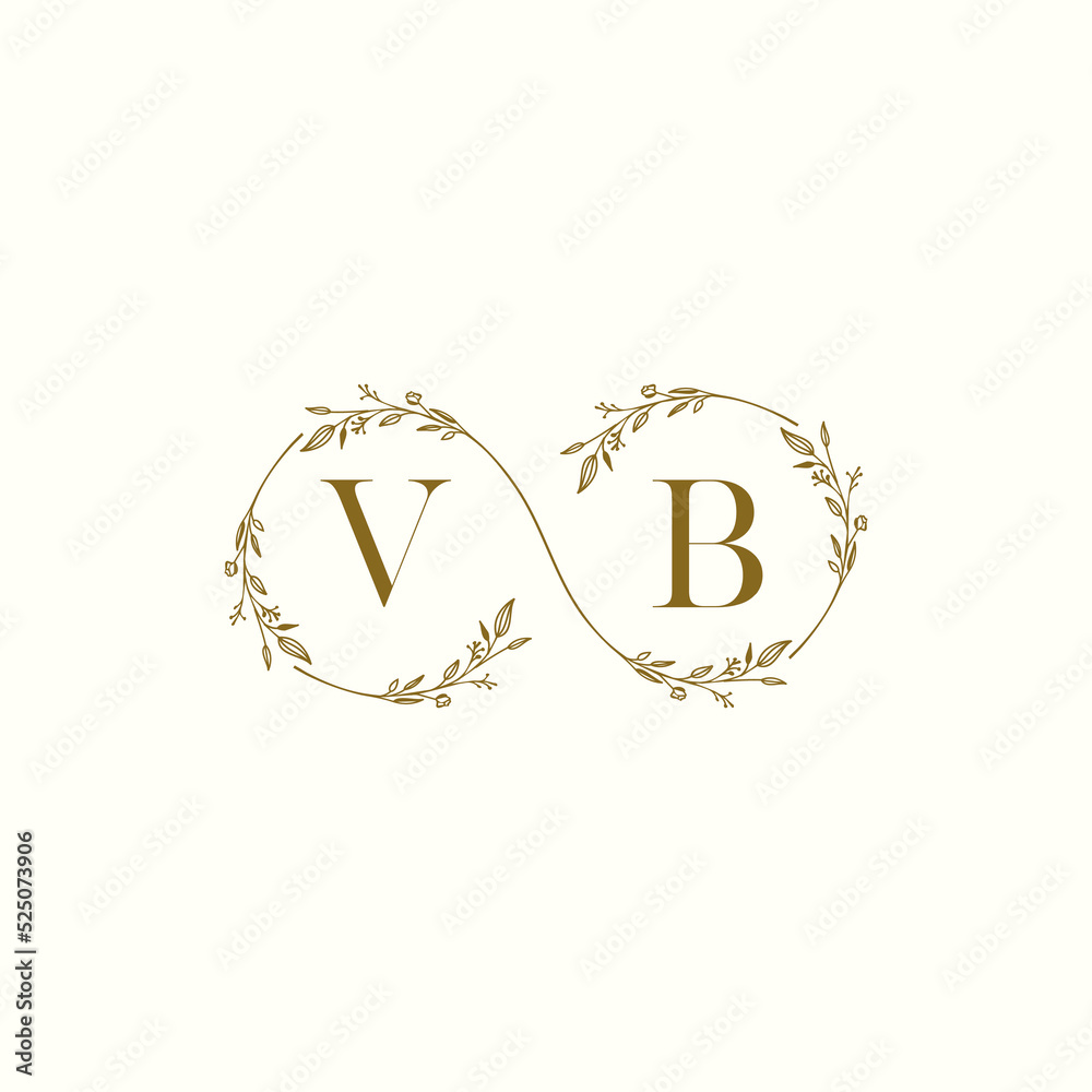 VB infinity wedding logo initial logo design which is good for branding ...