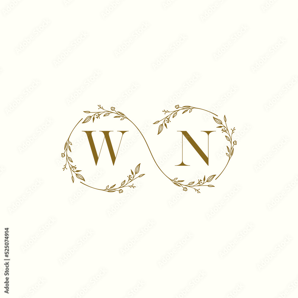 WN infinity wedding logo initial logo design which is good for branding ...