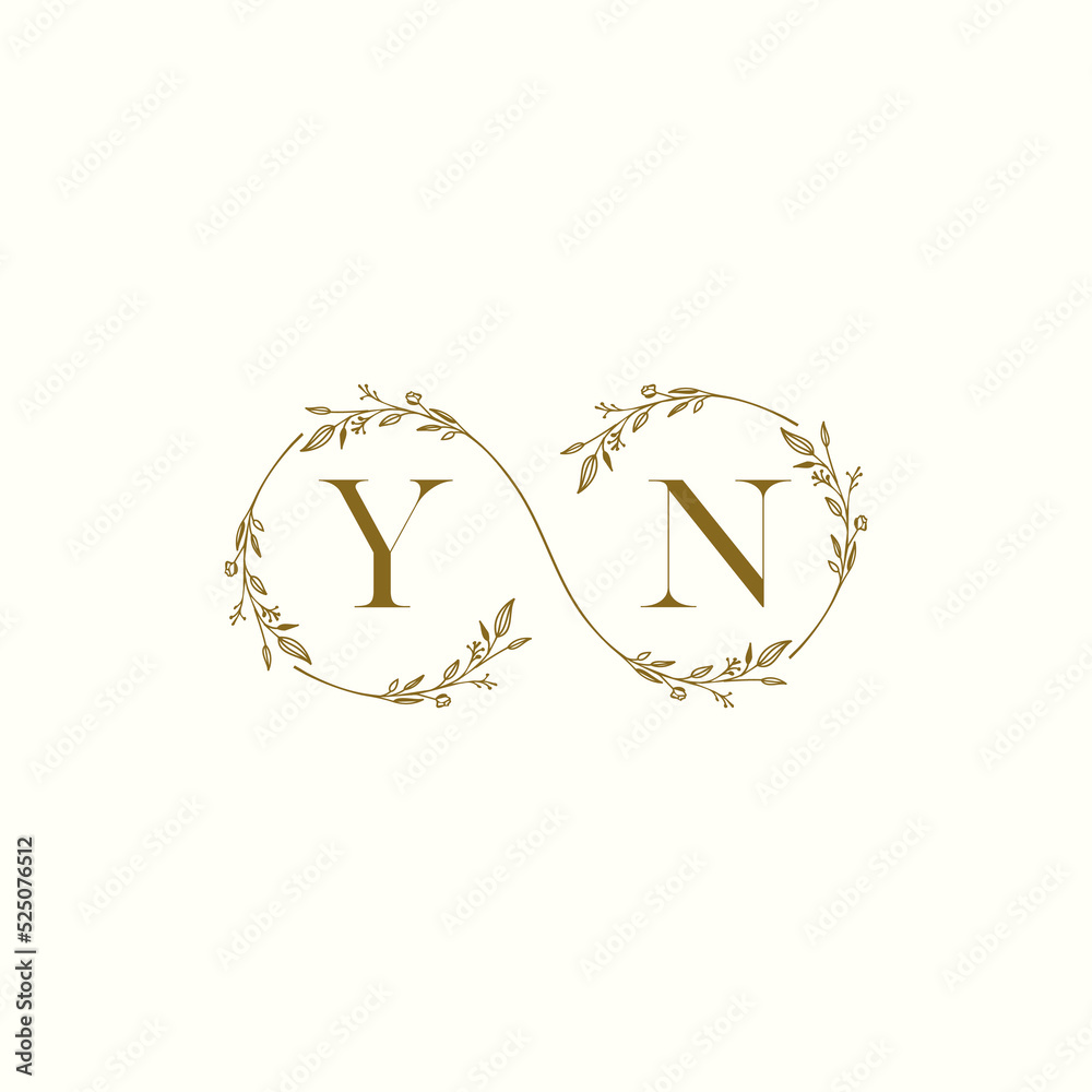 YN infinity wedding logo initial logo design which is good for branding ...