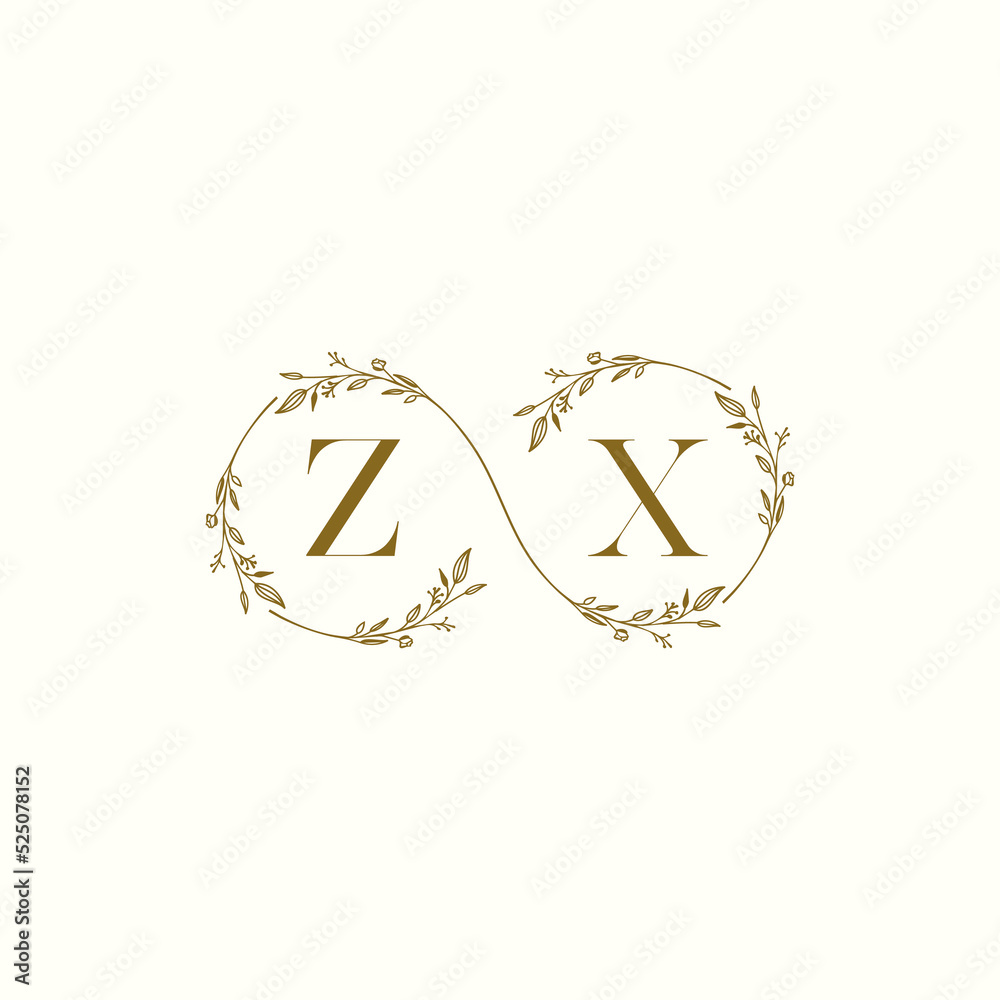 ZX infinity wedding logo initial logo design which is good for branding ...