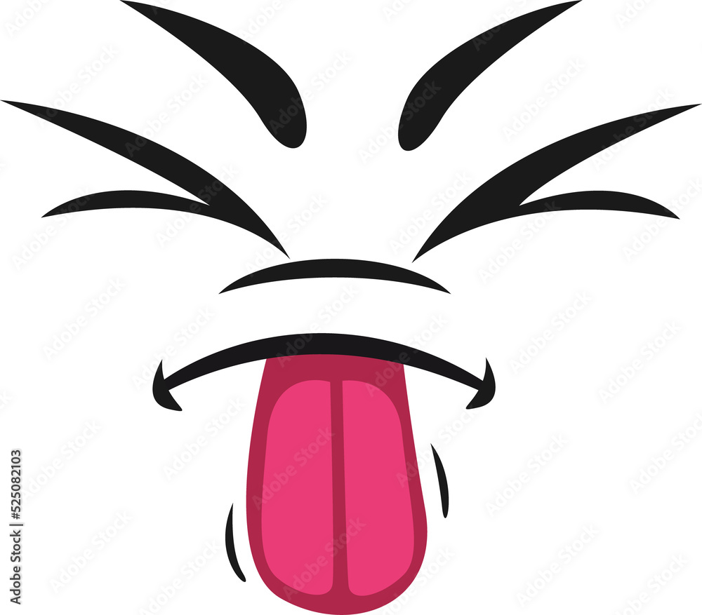 Picking on smiley, teasing emoticon showing tongue Stock Illustration ...
