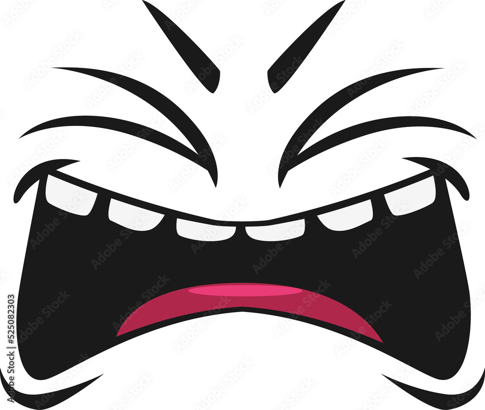 Depressed crying emoji in bad mood isolated icon Stock Illustration ...