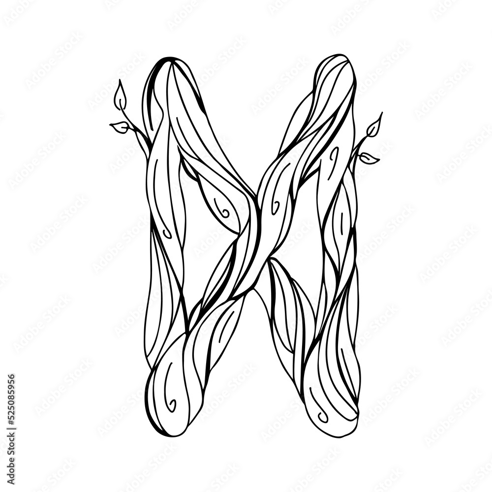 Rune Dagaz, Daeg. Wooden doodle style. A magical amulet of ...