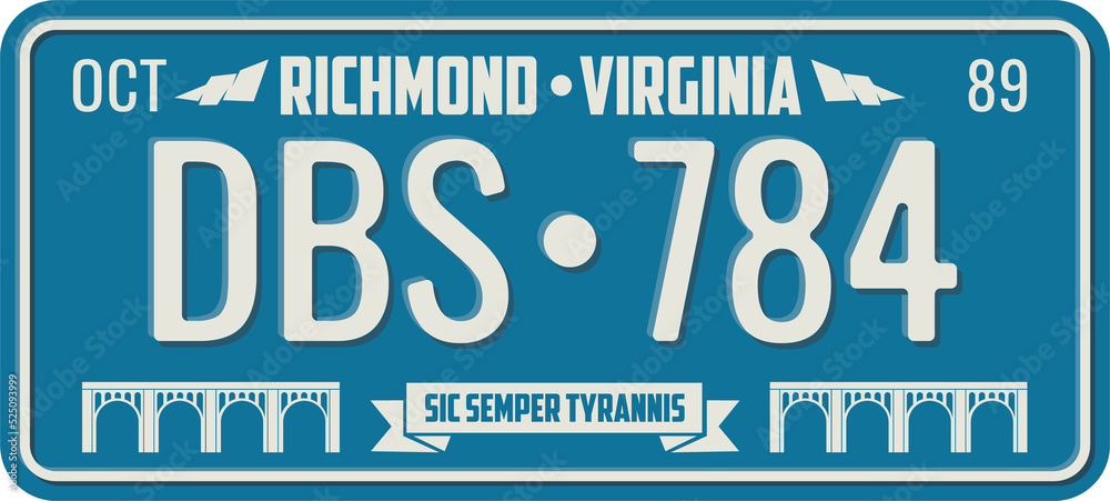 Car license plate for vehicle signboard vector Stock Illustration ...