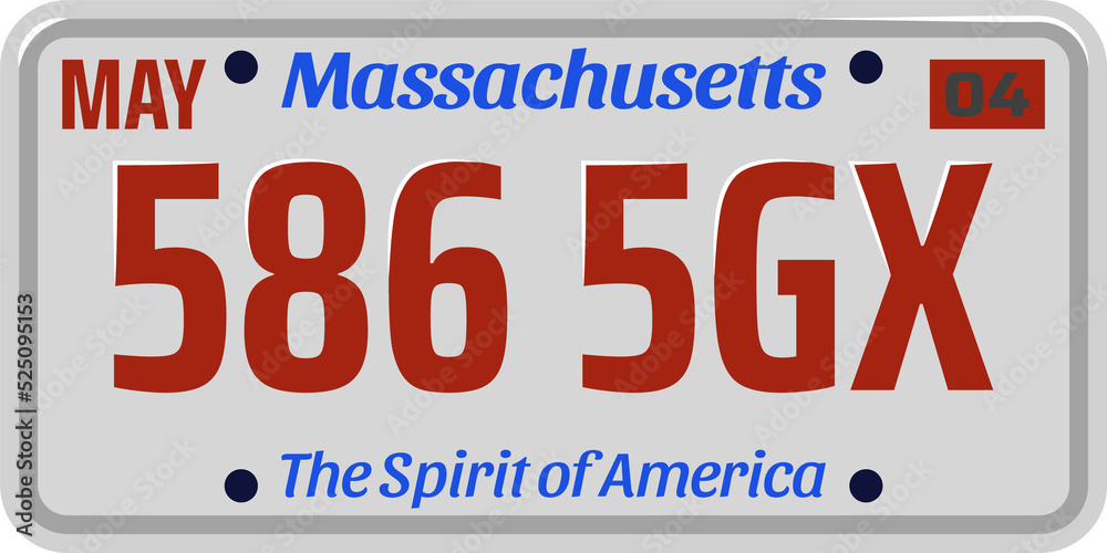 Vehicle registration number plate of American states and city. Vector ...