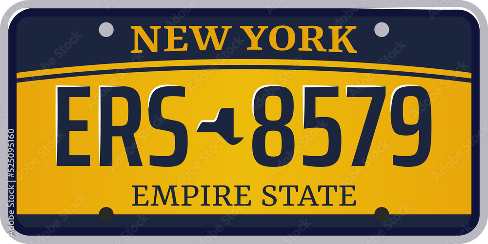 Ilustrace „Vehicle registration number plate of American states and ...