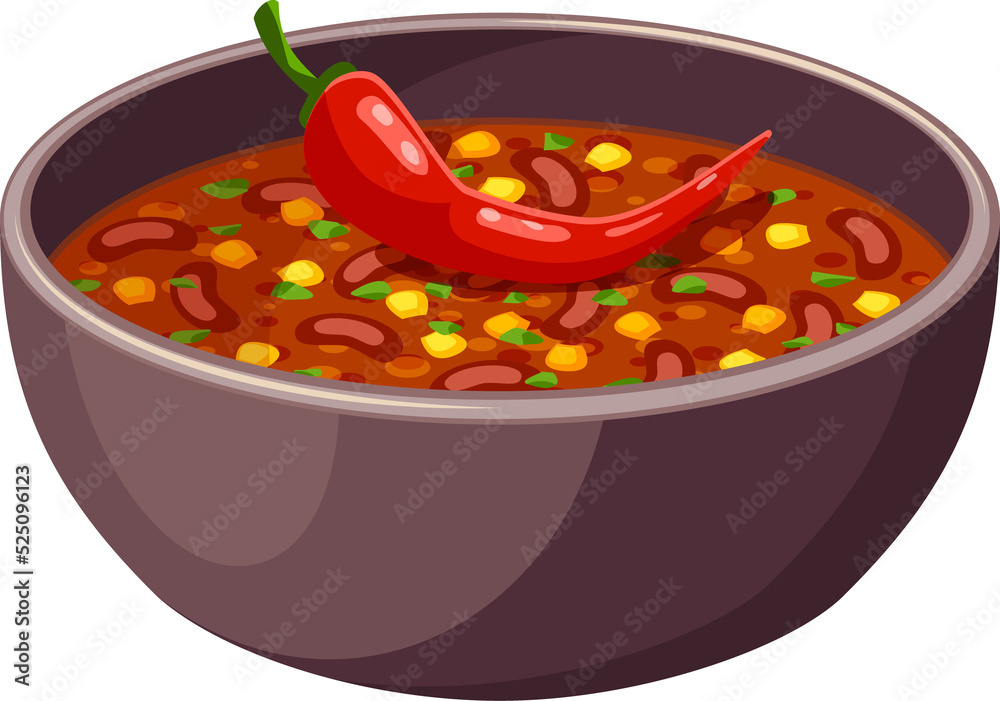 Charro beans soup, Mexican traditional food Stock Illustration | Adobe ...