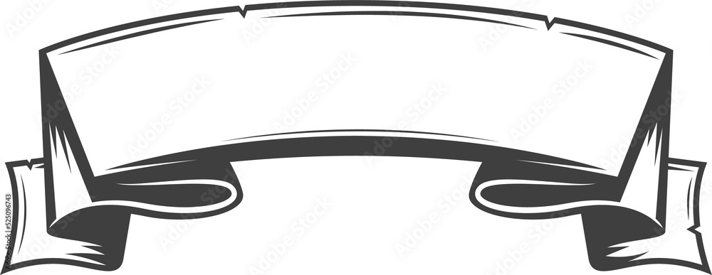 Heraldic imperial ribbon banner isolated emblem Stock Illustration ...