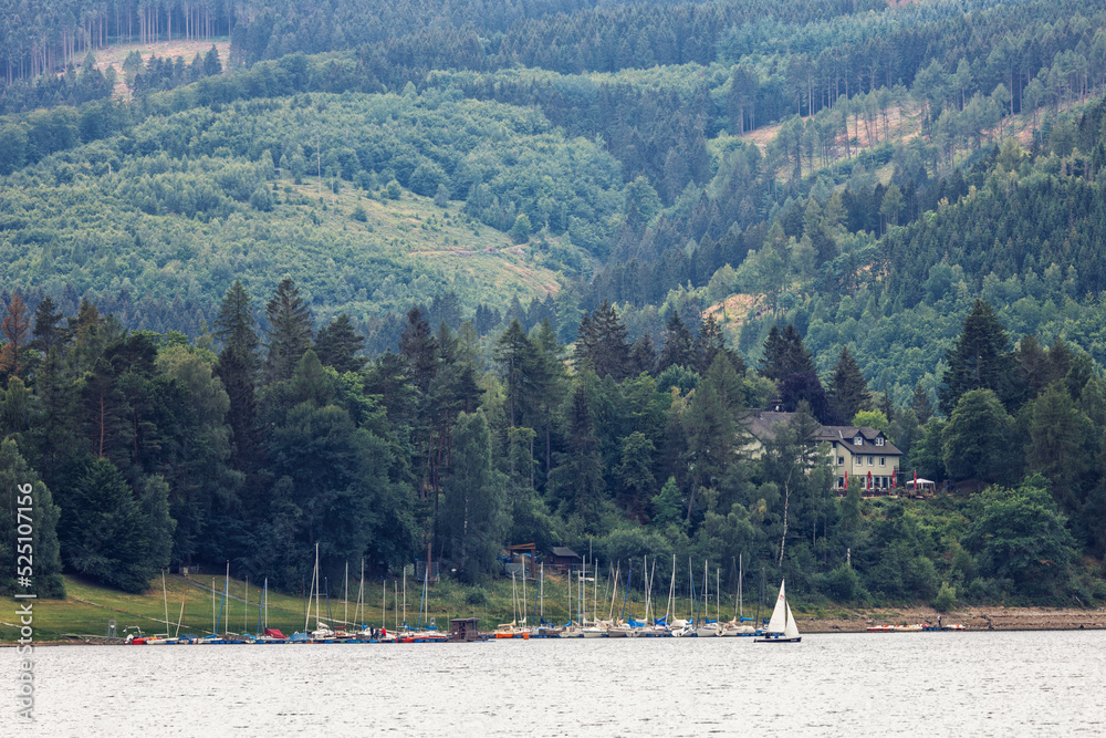 Wandern im Harz, rund um den Innerstestausee bei Lautenthal, Goslar ...