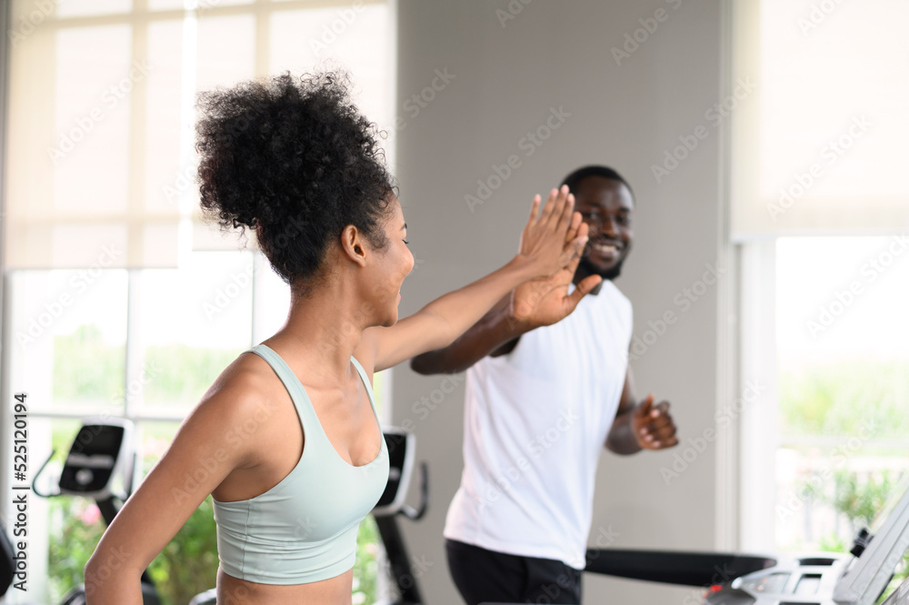 African American Couples Fitness Training