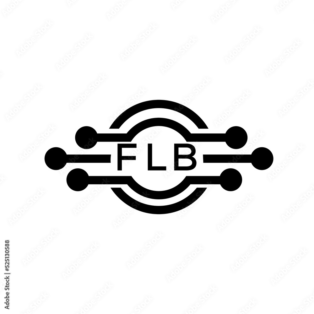 FLB letter logo. FLB best white background vector image. FLB Monogram ...