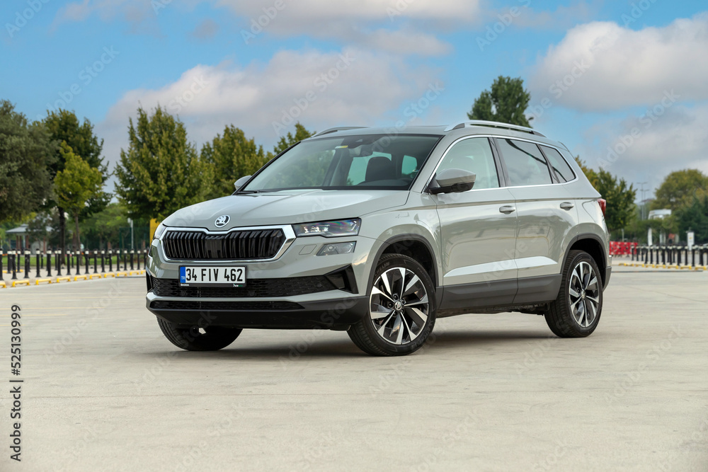 Skoda Karoq is a compact crossover SUV, designed and built by the Czech car manufacturer Skoda ...
