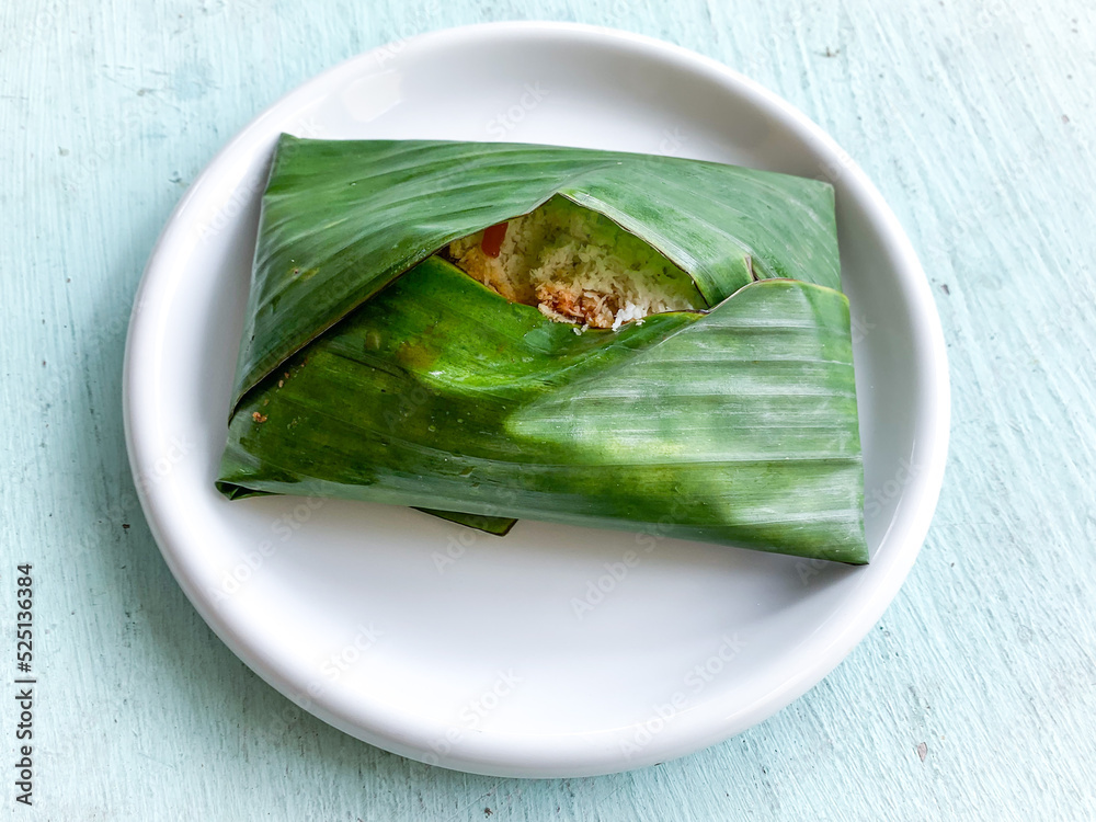 Traditional food from South Sulawesi Indonesia called Sokko or Songkolo ...