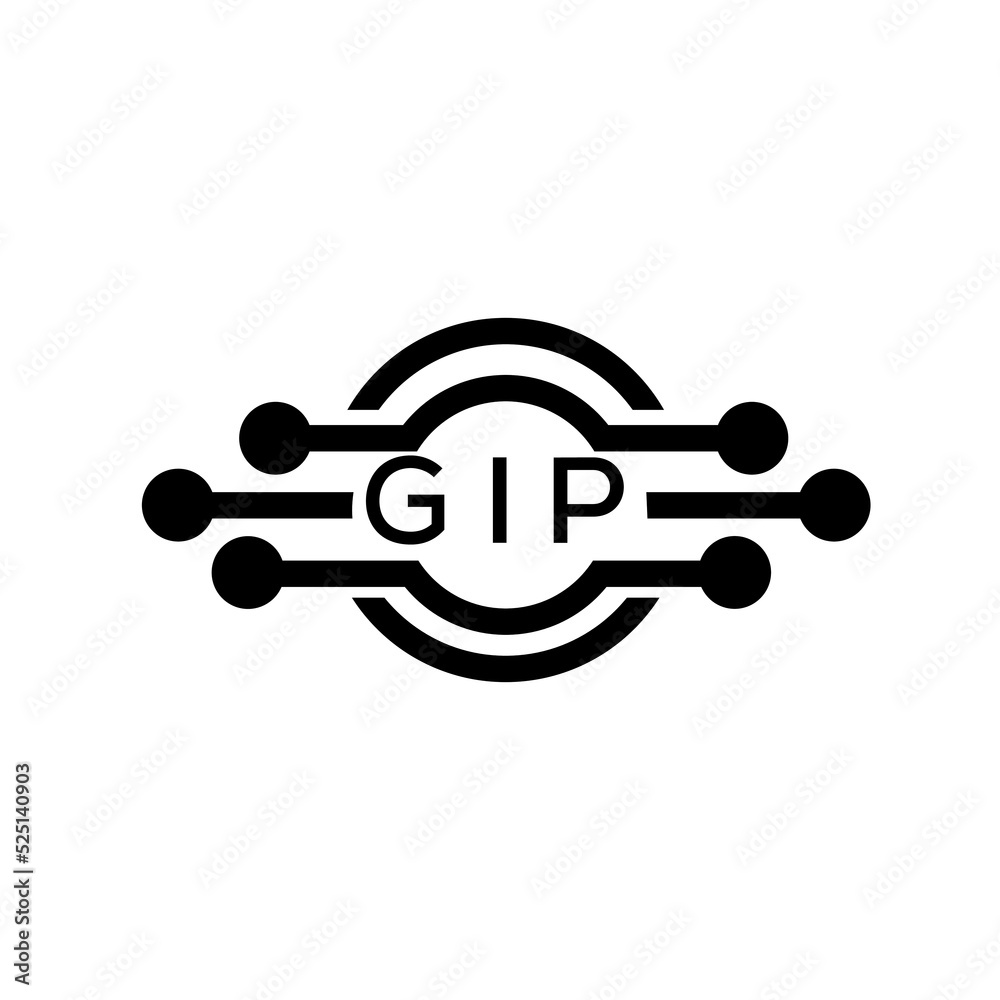 Vecteur Stock GIP letter logo. GIP best white background vector image ...