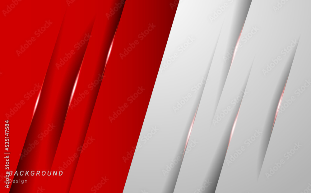 Abstract red white geometric elegant background template design Stock ...