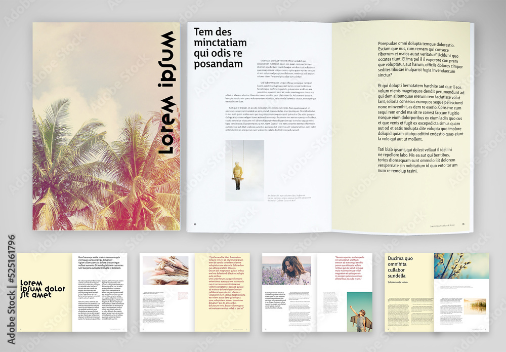 Visual Magazine Stock Template | Adobe Stock