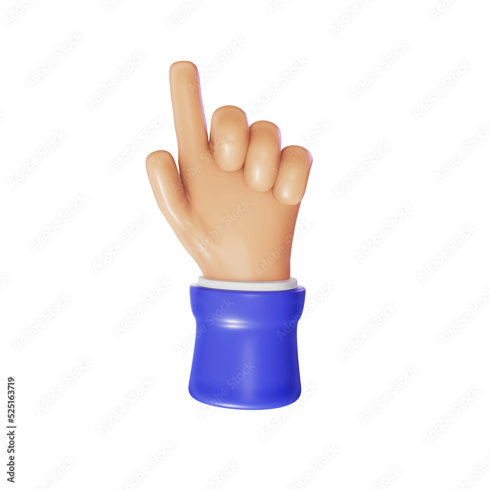 finger pointing business corporate 3d emoji hand gesture fingers ...