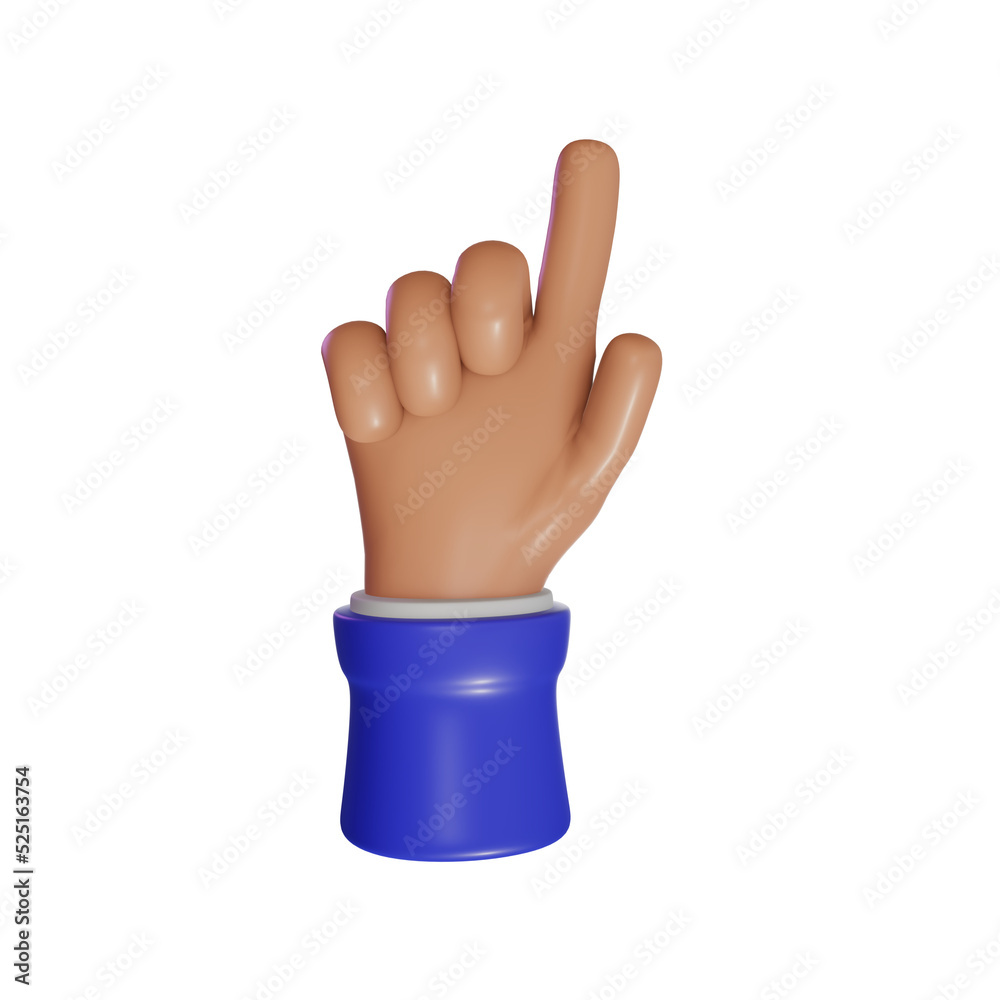 finger pointing business corporate 3d emoji hand gesture fingers ...