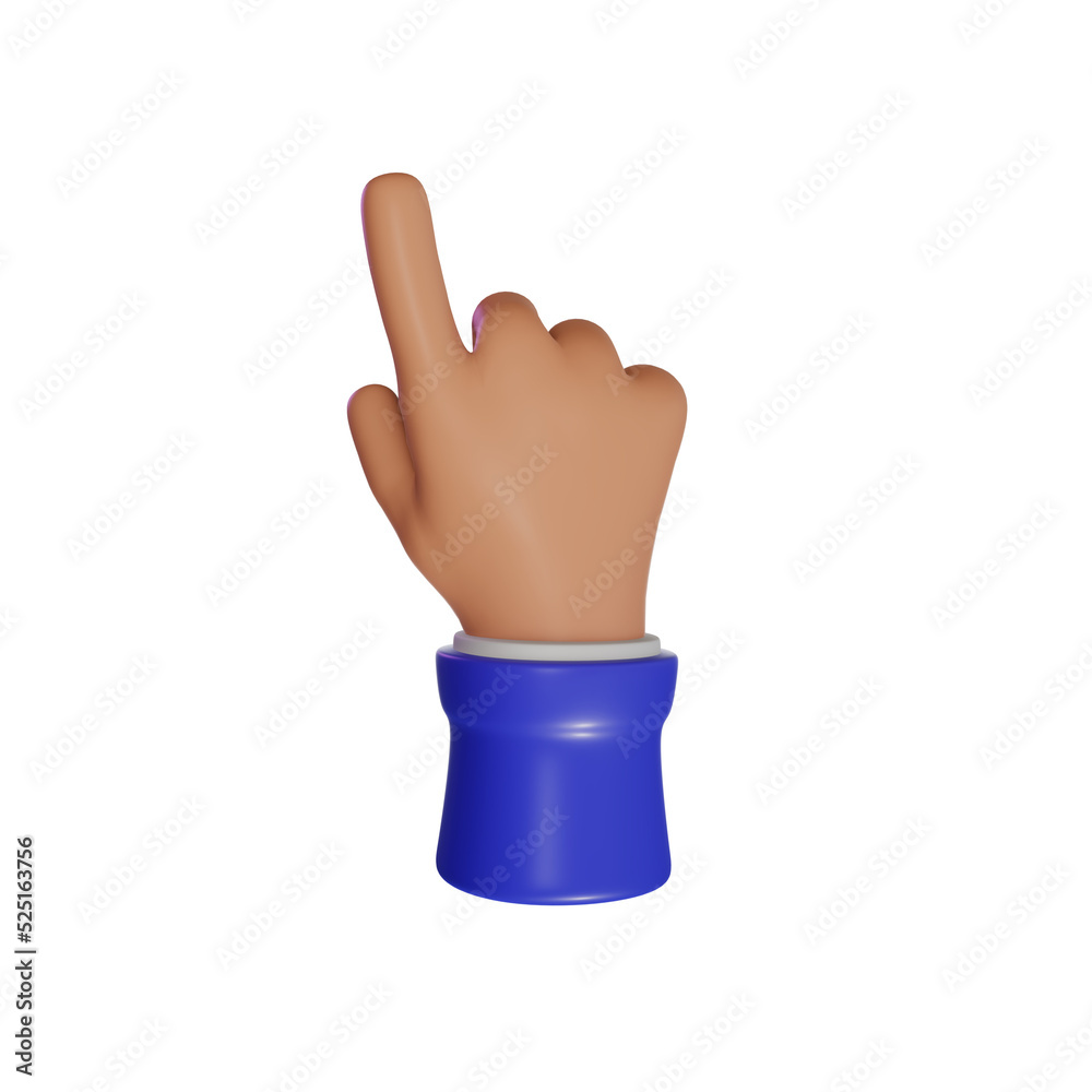 finger pointing business corporate 3d emoji hand gesture fingers ...