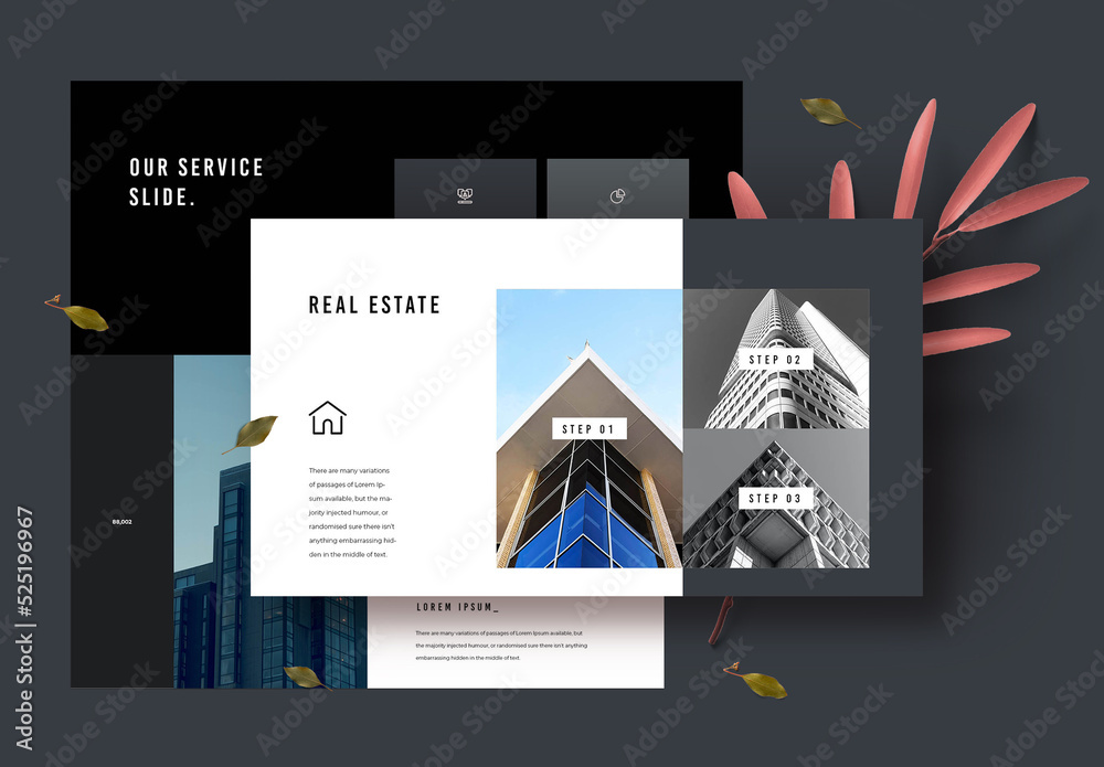 Real Estate Presentation Layout Stock Template | Adobe Stock