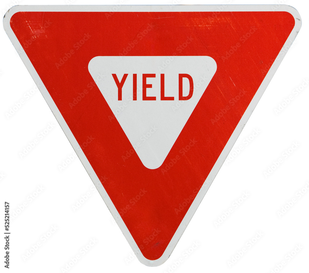 Signs: Yield To Traffic Stock Photo | Adobe Stock