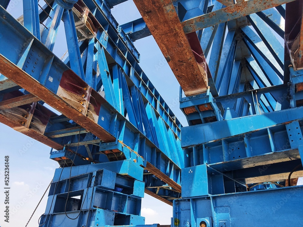 This is the steel structure of a launcher gantry that will be used for ...