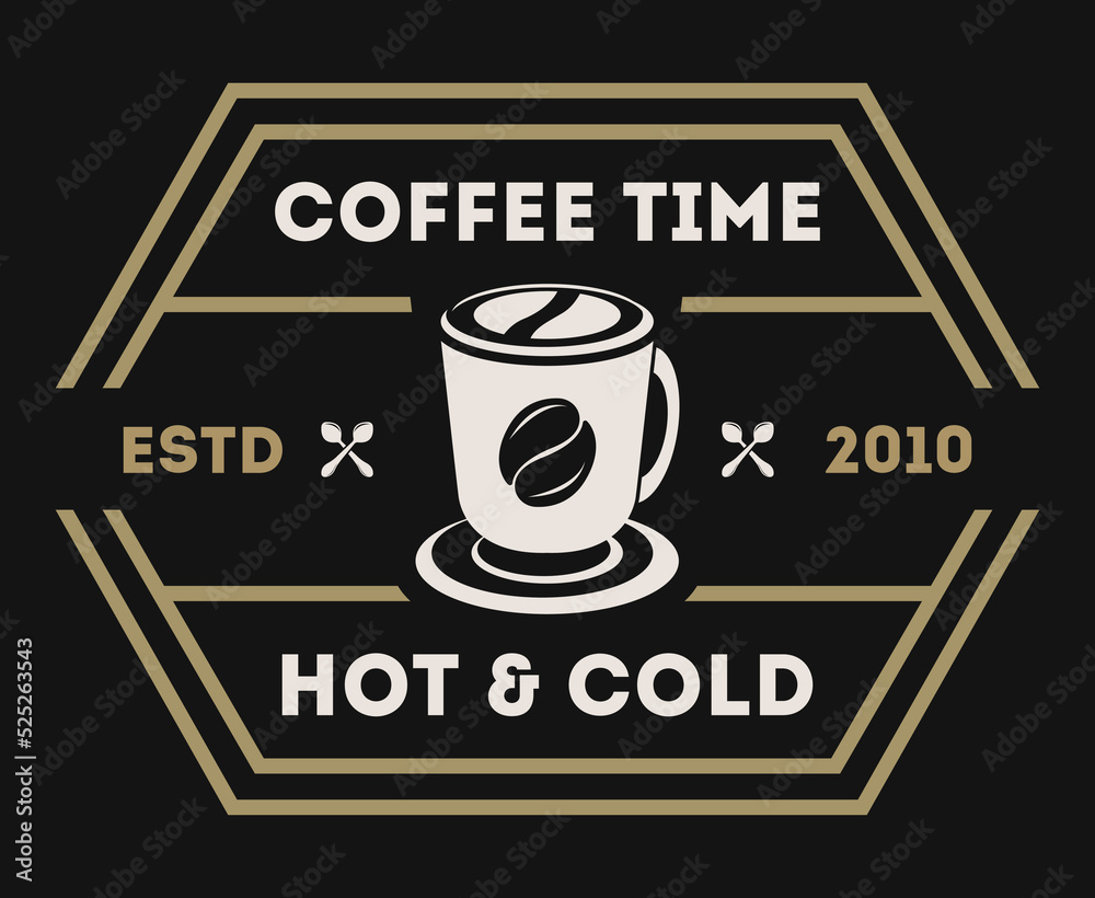 Coffee shop vintage isolated label set vector illustration. Coffee club ...