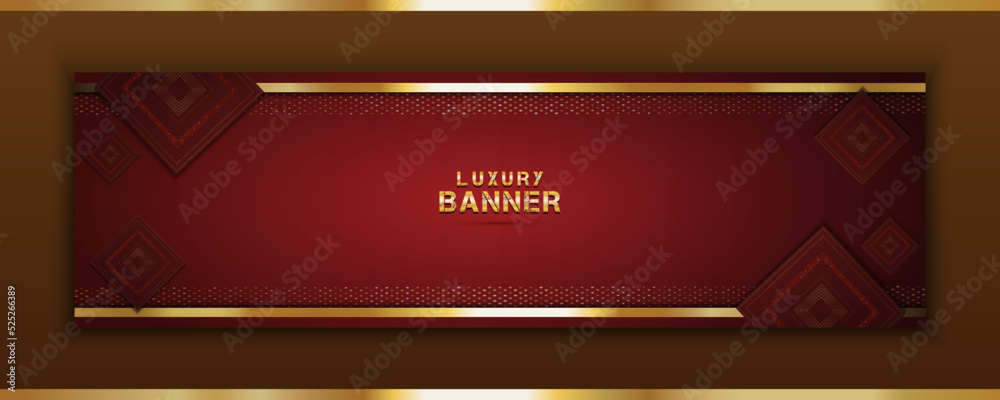 vintage frame luxury banner background and shiny gold texture isolated ...