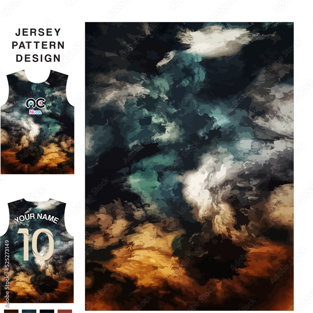 Soccer jersey pattern design. Abstract pattern on eyes in the ...