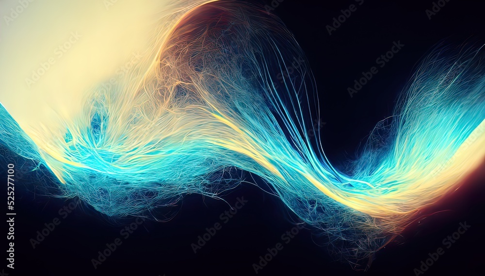 Electrical particles, lightning shock. Plasma, voltage illustration ...
