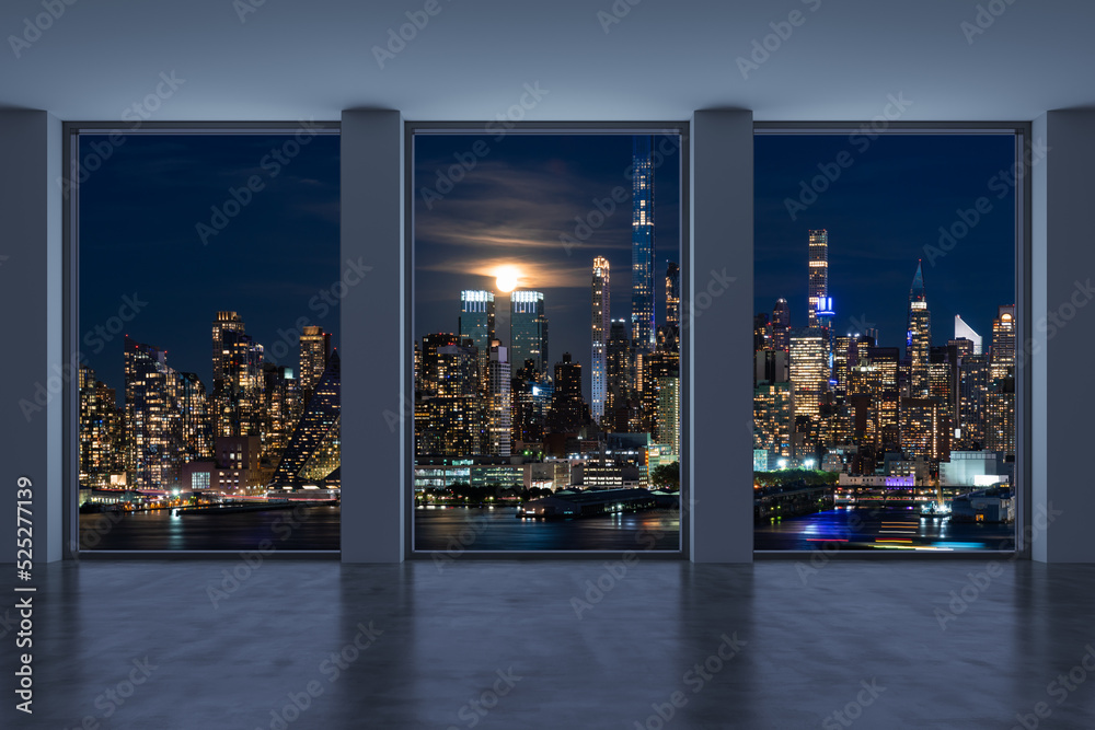 ภาพประกอบสต็อก Midtown New York City Manhattan Skyline Buildings from ...
