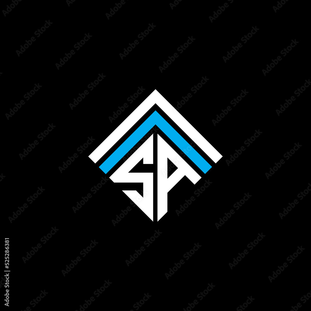 SA letter logo creative design with vector graphic, SA simple and ...