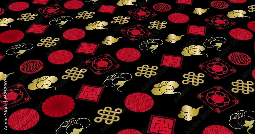 Abstract seamless background for Chinese new year. Oriental background ...