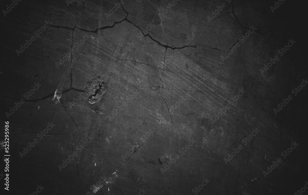 Vintage Black wall texture for design. Black concrete background for ...