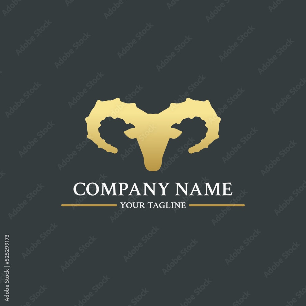Ibex Head Logo Vector For Symbols of Companies, Organizations, And ...